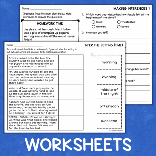 Making Inferences Worksheets and Anchor Chart | Made By Teachers