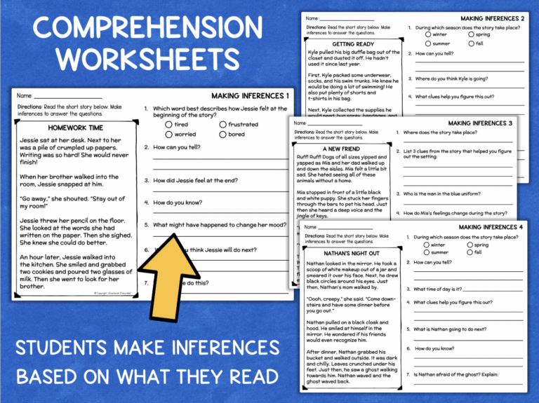 Making Inferences Worksheets and Anchor Chart | Made By Teachers
