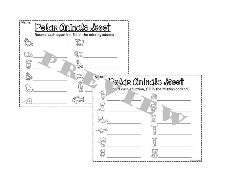 Arctic & Polar Animals K-2 Math Activities - Made By Teachers