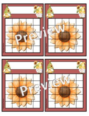 Sunflower Gnome Sticker Charts - Made By Teachers