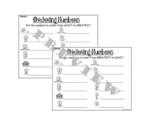 WINTER MATH CENTERS ORDERING NUMBERS | WINTER TASK CARDS | SNOWMAN ...