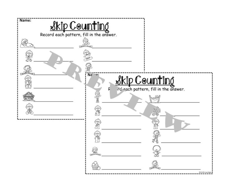 Winter Math Activities Skip Counting by 2, 5 & 10 - Made By Teachers