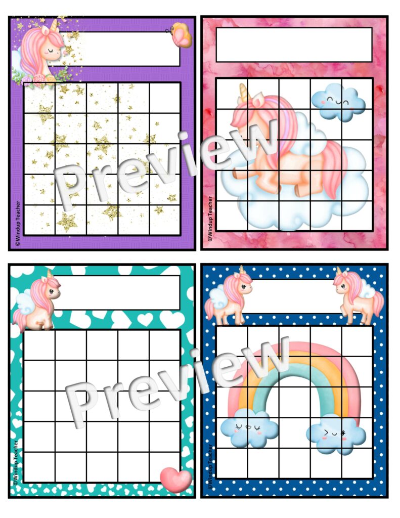 Unicorn Sticker Charts - Made By Teachers