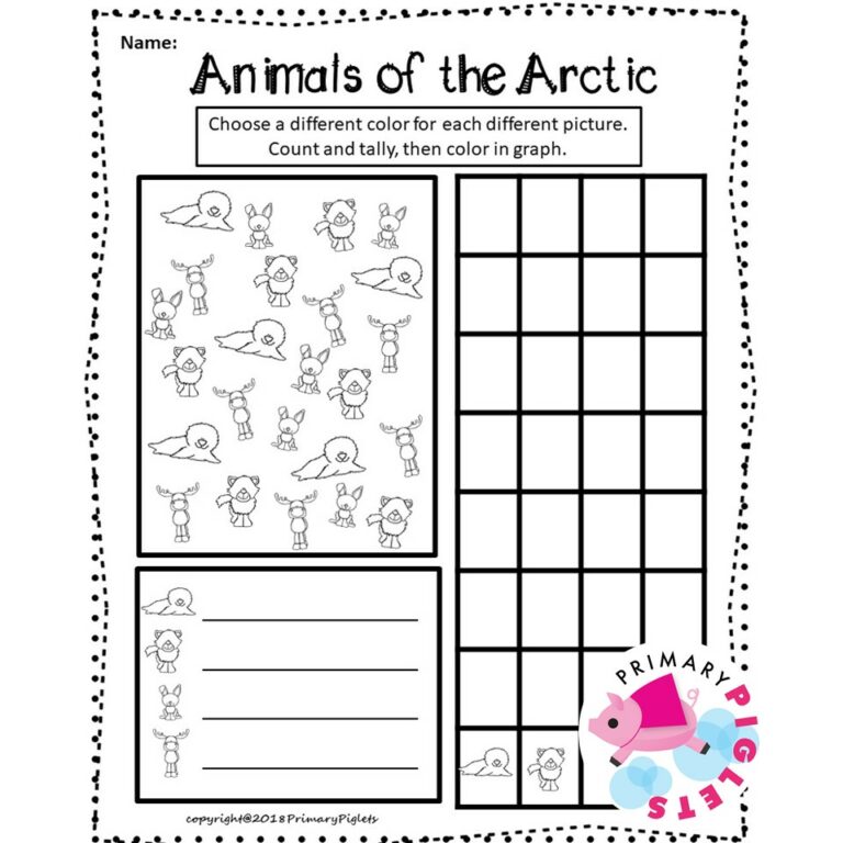 Graphing Arctic & Polar Animals Winter Math - Made By Teachers
