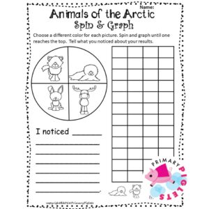 Graphing Arctic & Polar Animals Winter Math - Made By Teachers