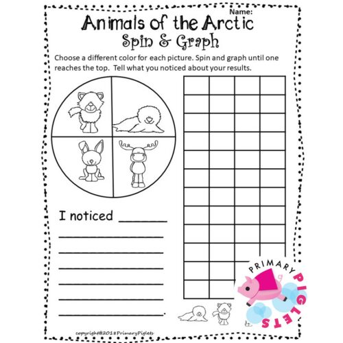 Graphing Arctic & Polar Animals Winter Math - Made By Teachers