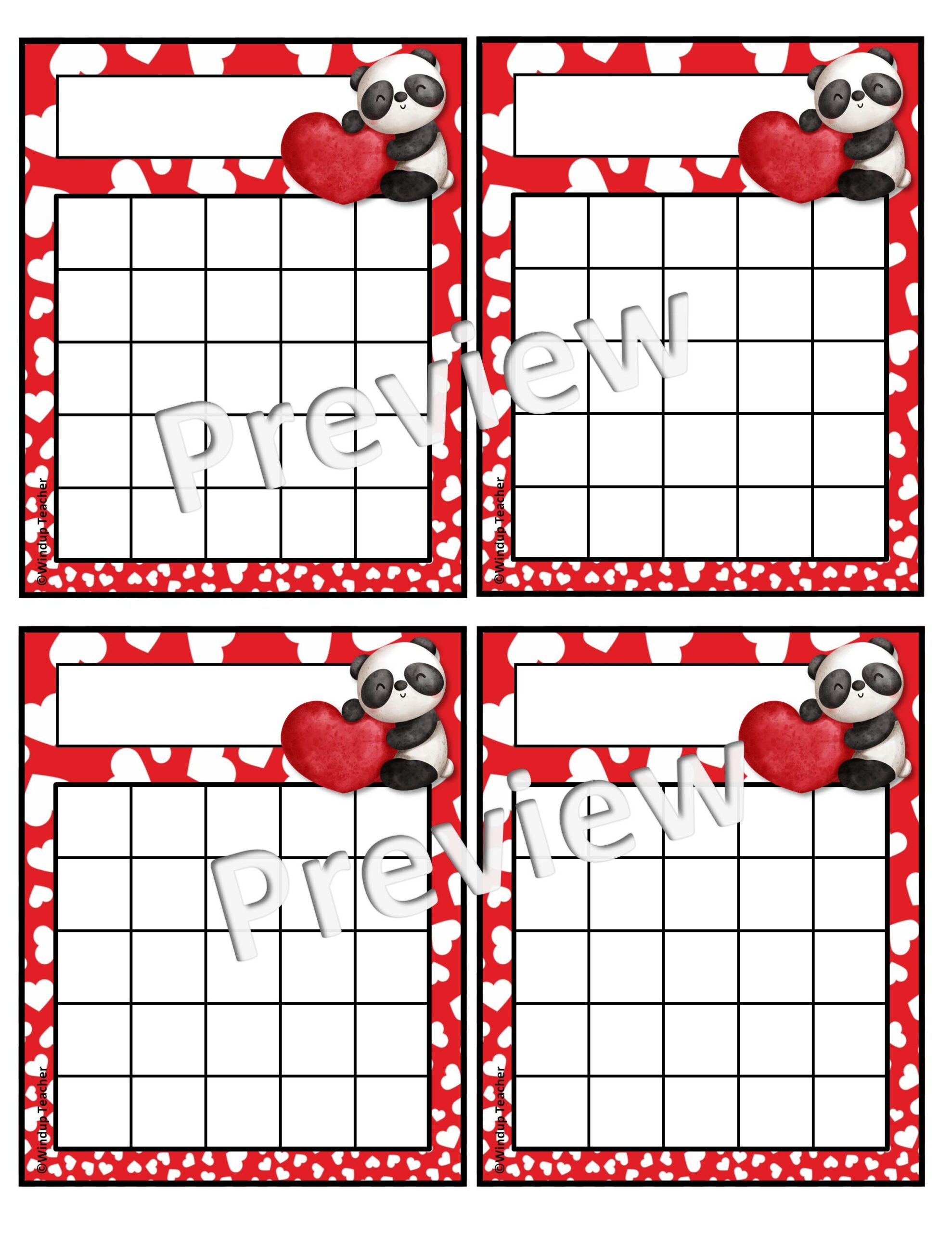 Panda Bear Sticker Charts | Made By Teachers