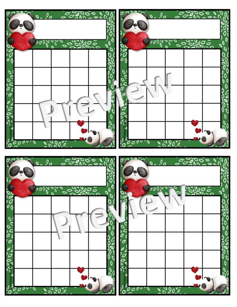 Panda Bear Sticker Charts - Made By Teachers