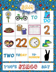 Two's Day Activity for 2-22-22, Twos Bingo Game - Made By Teachers