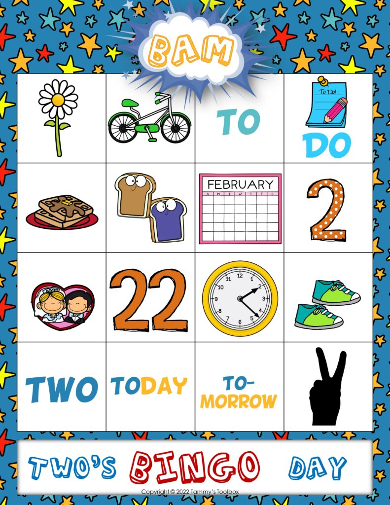 Two's Day Activity for 2-22-22, Twos Bingo Game | Made By Teachers