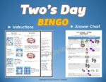 Two's Day Activity for 2-22-22, Twos Bingo Game - Made By Teachers