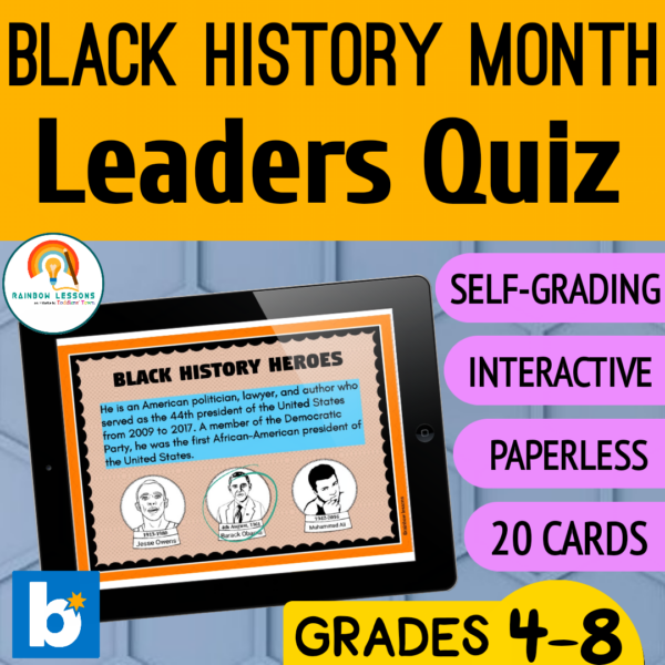 Black History Month Reading Passages Boom Cards - Made By Teachers