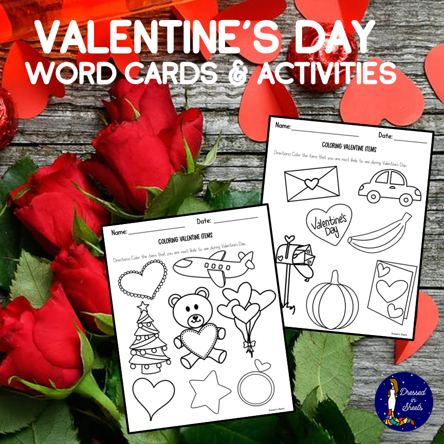 Valentine's Day Word Cards and Activities | Made By Teachers