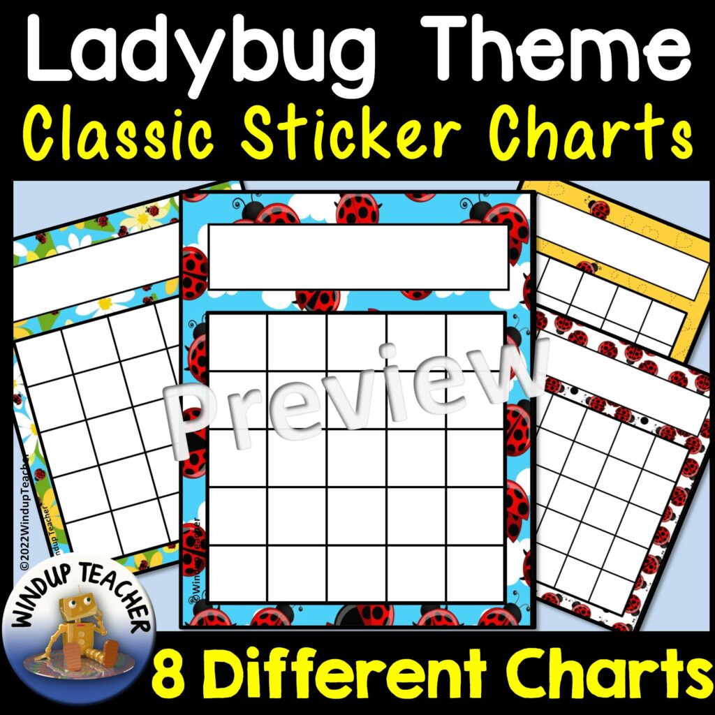 Ladybug Classic Sticker Charts | Made By Teachers