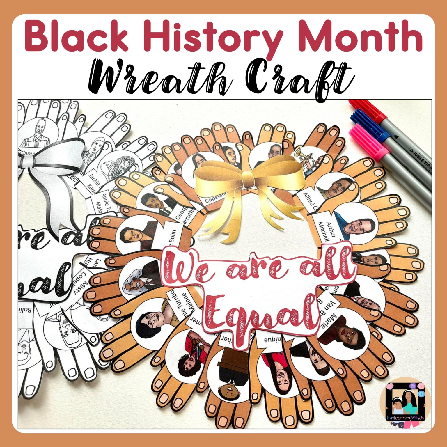 Black History Month Equality Wreath Craft - Made By Teachers