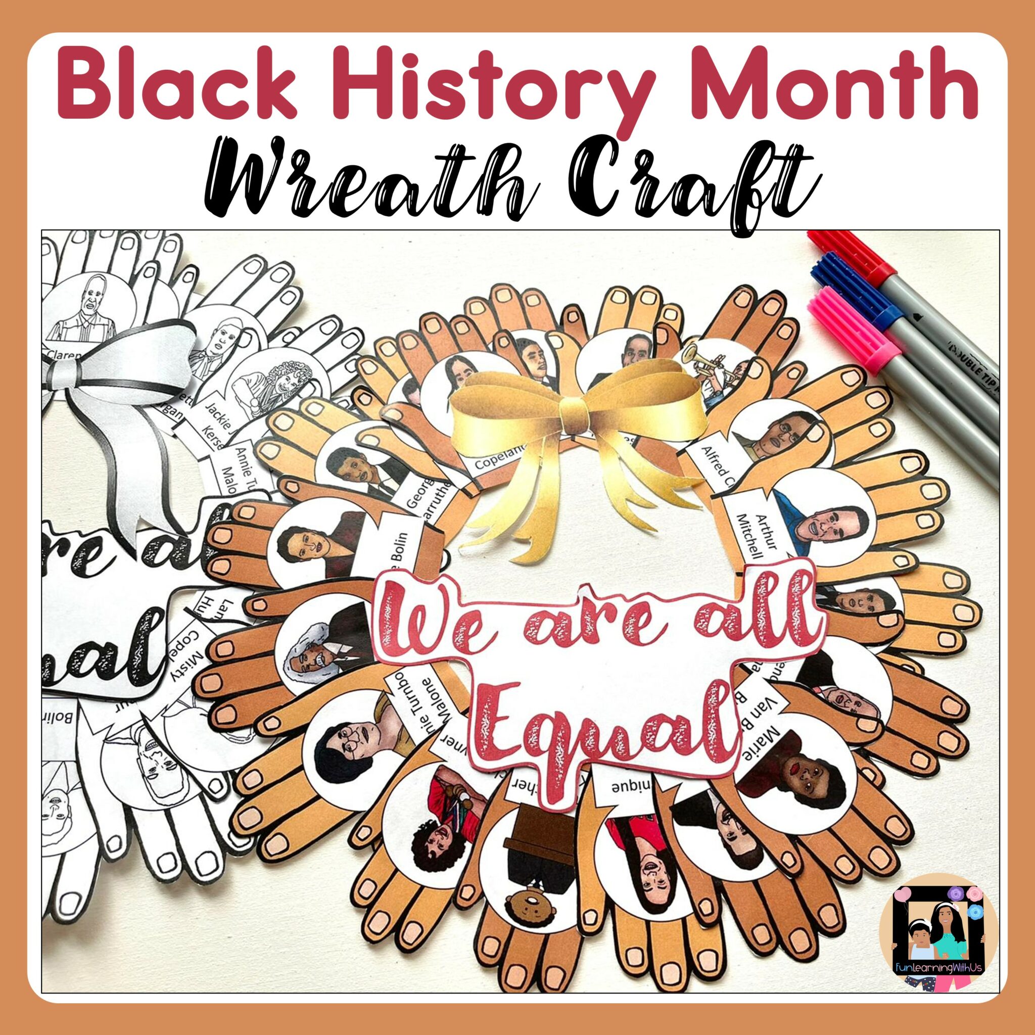 Black History Month Equality Wreath Craft - Made By Teachers