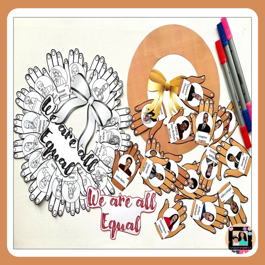 Black History Month Equality Wreath Craft - Made By Teachers