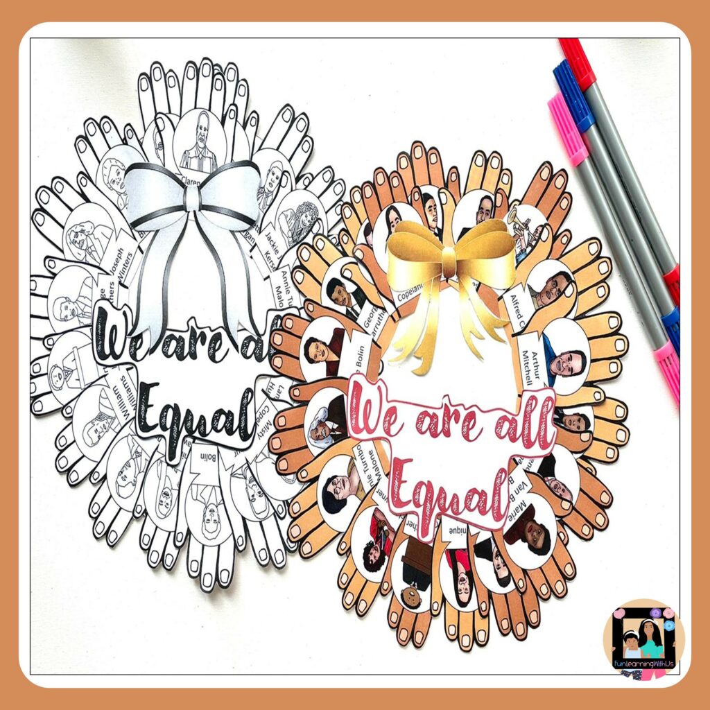 Black History Month Equality Wreath Craft - Made By Teachers