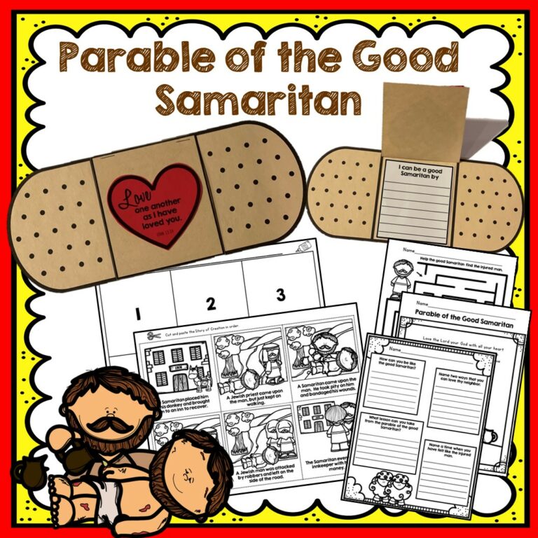Parable of the Good Samaritan Worksheets and Craft - Made By Teachers