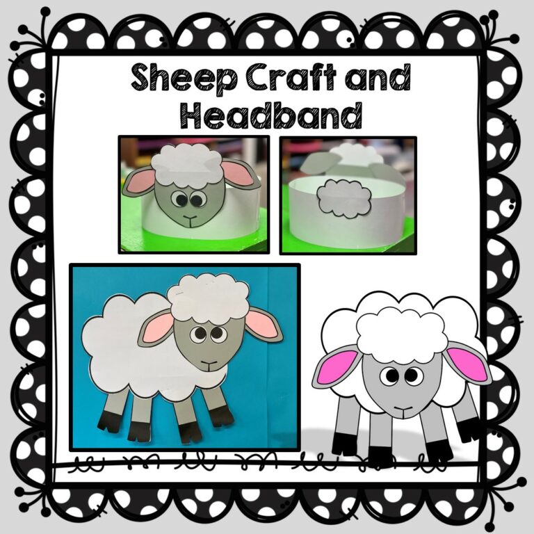 Sheep Headband Craft, Sheep Craft | Made By Teachers