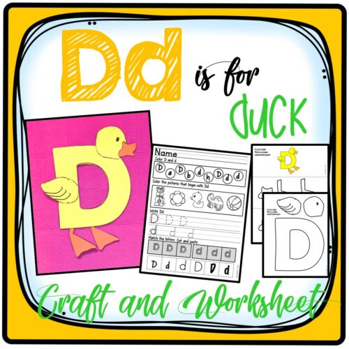 Letter Dd Craft, D is for Duck | Made By Teachers
