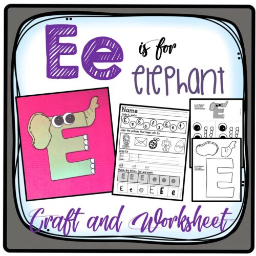 Letter Ee Craft, E is for Elephant | Made By Teachers