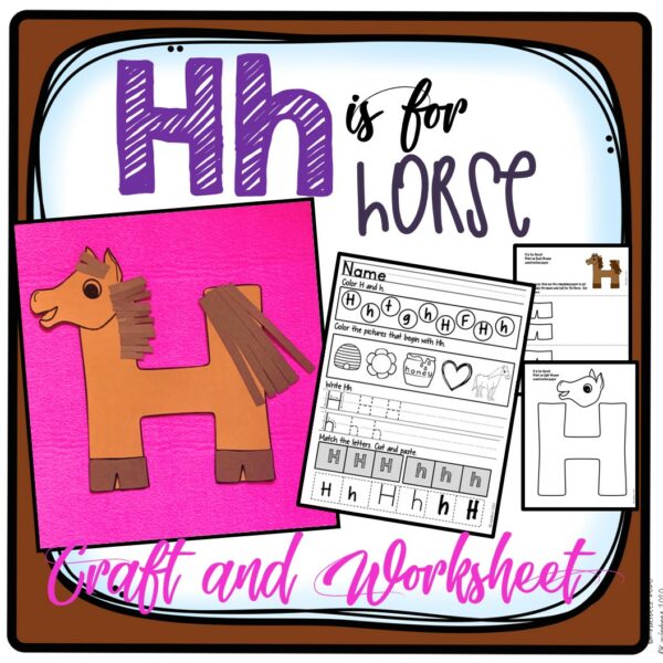 Letter Hh Craft, H is for Horse - Made By Teachers