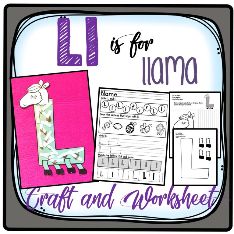 Letter Ll Craft, L is for Llama | Made By Teachers