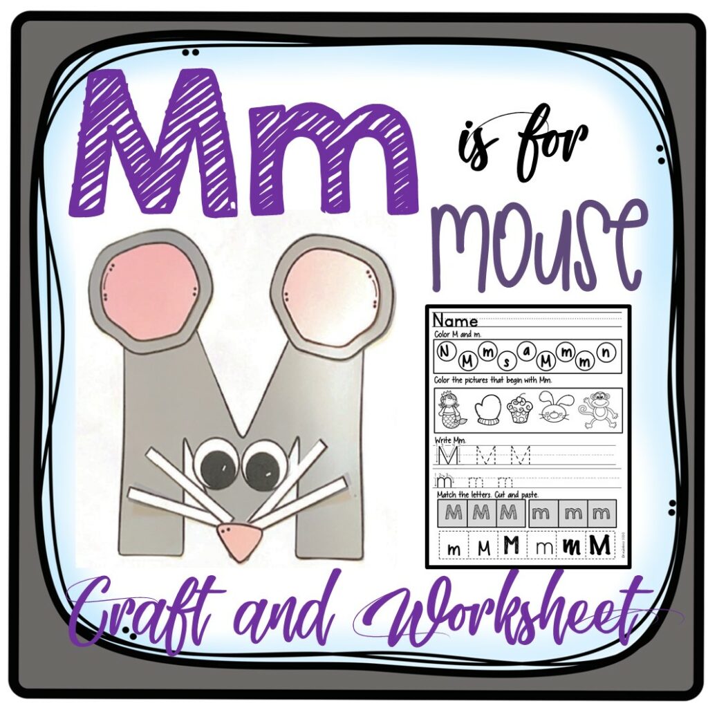 Letter Mm Craft, M is for Mouse - Made By Teachers