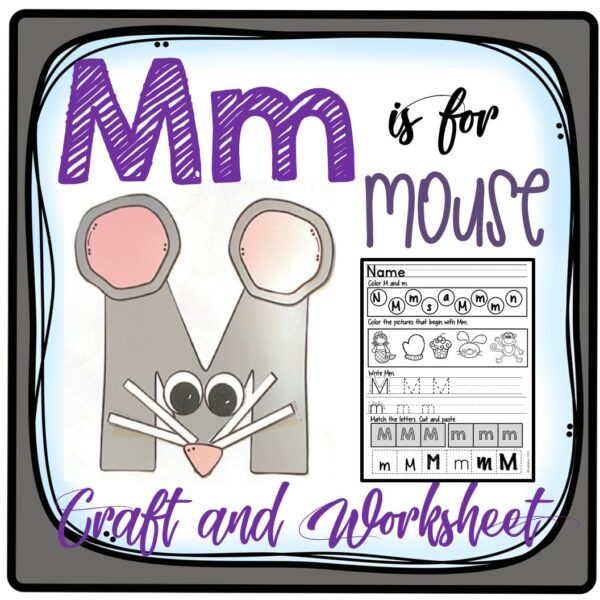 Letter Mm Craft, M is for Mouse - Made By Teachers