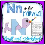 Letter Nn Craft, N is for Narwhal - Made By Teachers