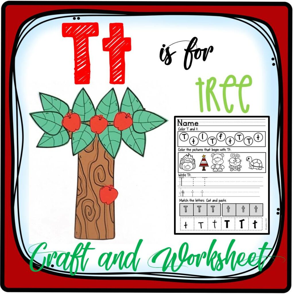 Letter Tt Craft, T is for Tree - Made By Teachers