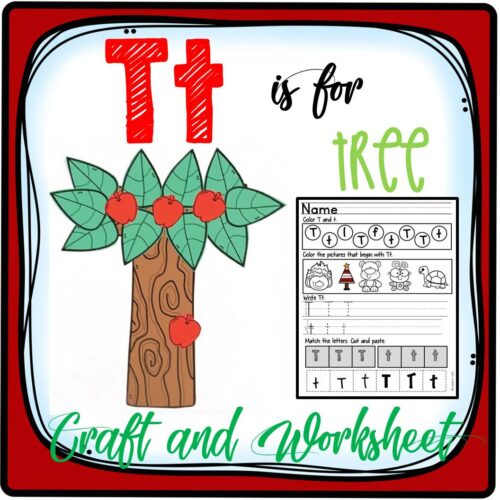 Letter Tt Craft, T is for Tree | Made By Teachers