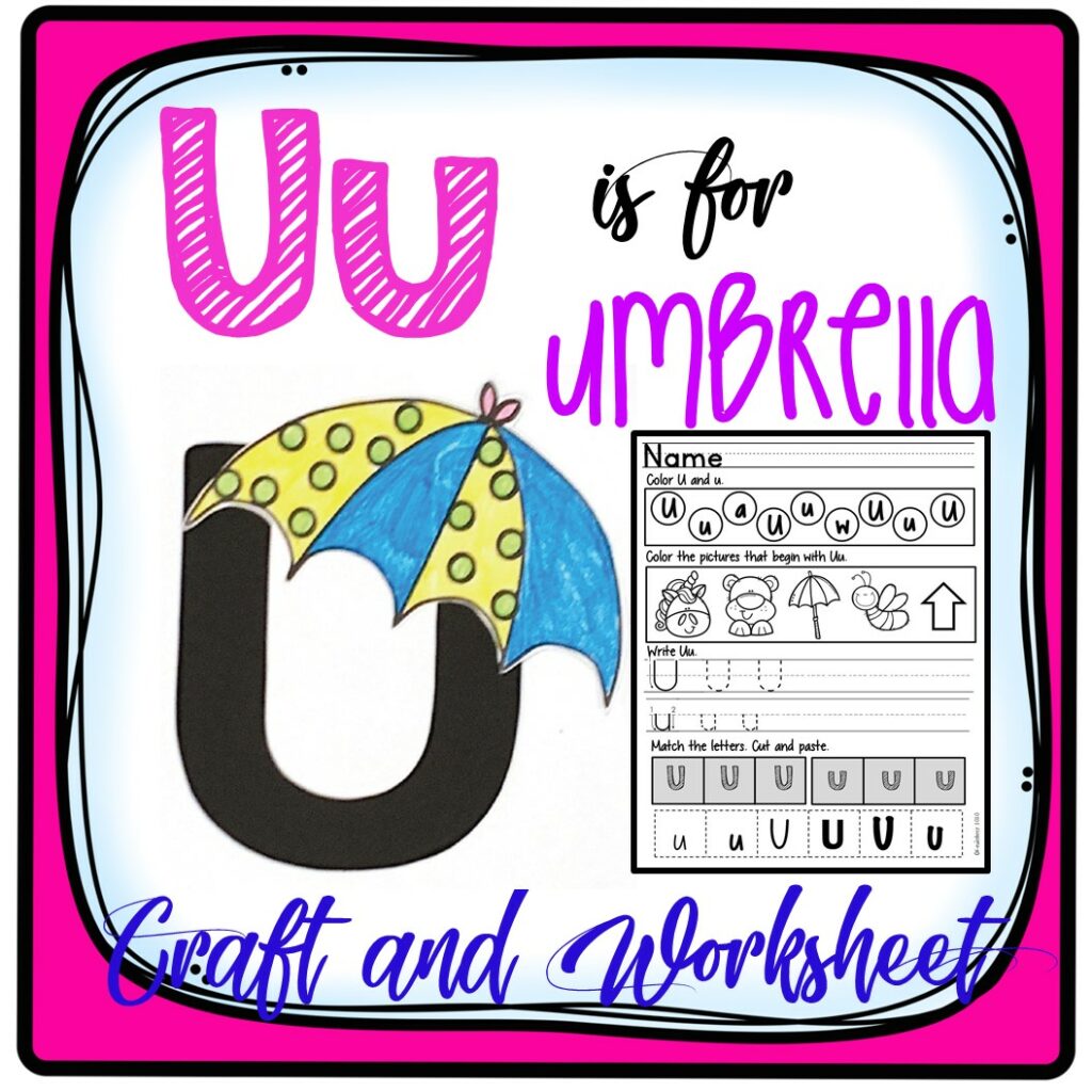 Letter Uu Craft, U is for Umbrella | Made By Teachers