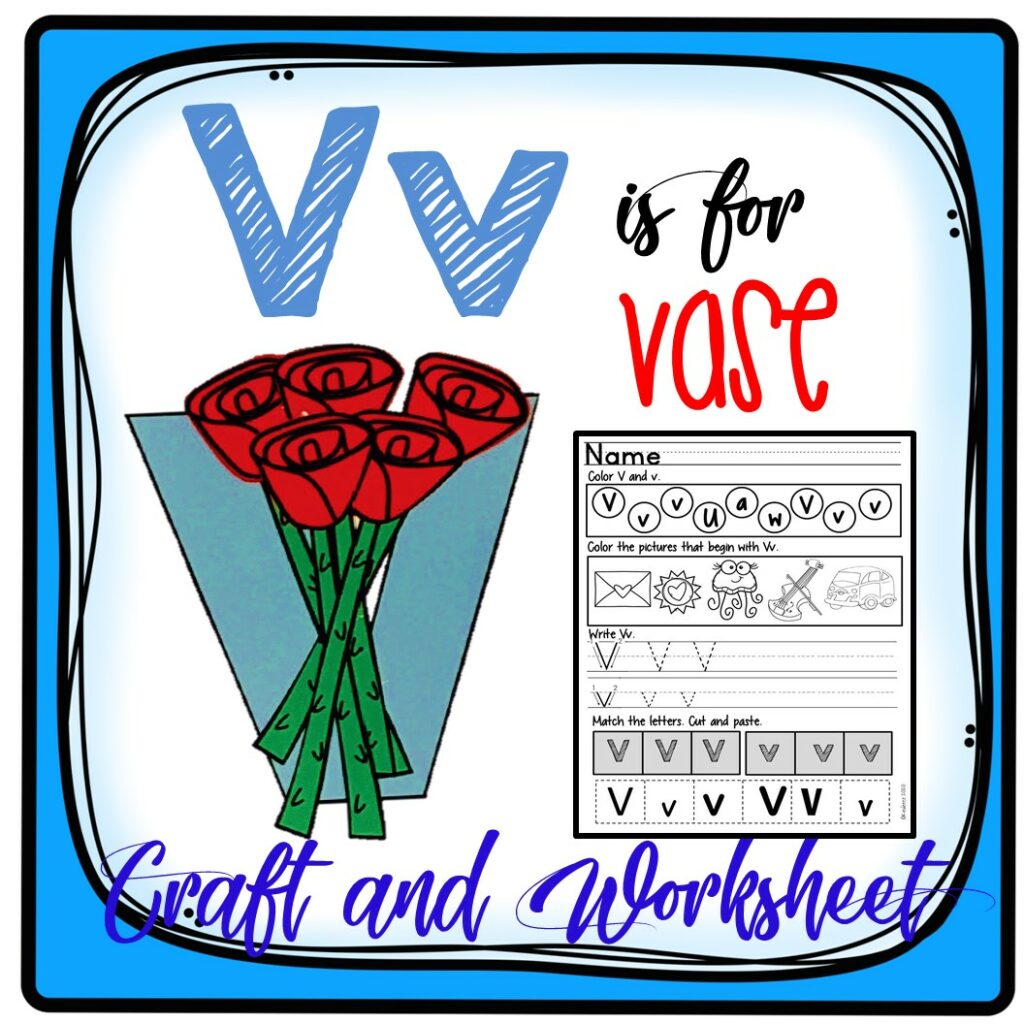 Letter Vv Craft, V is for Vase - Made By Teachers