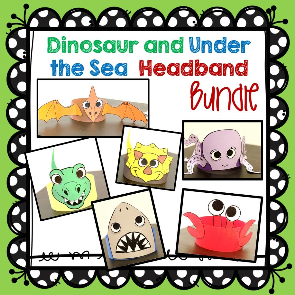 Sea Life and Dinosaur Craft headbands - Made By Teachers