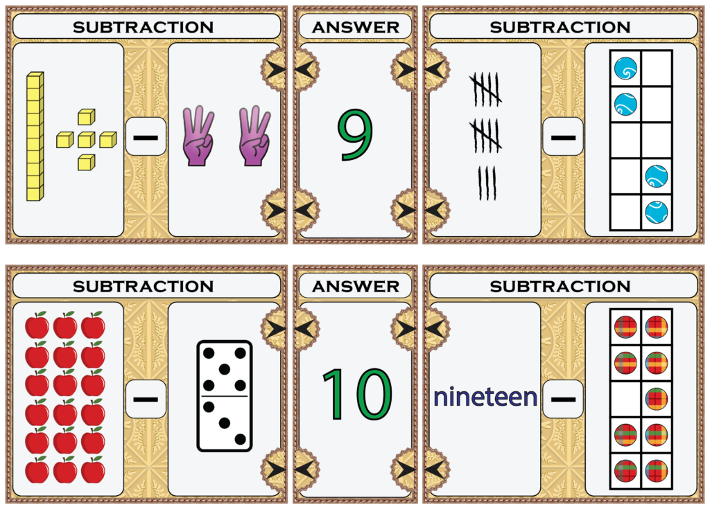Math Center: Number Basics – Mixed Subtraction - Made By Teachers
