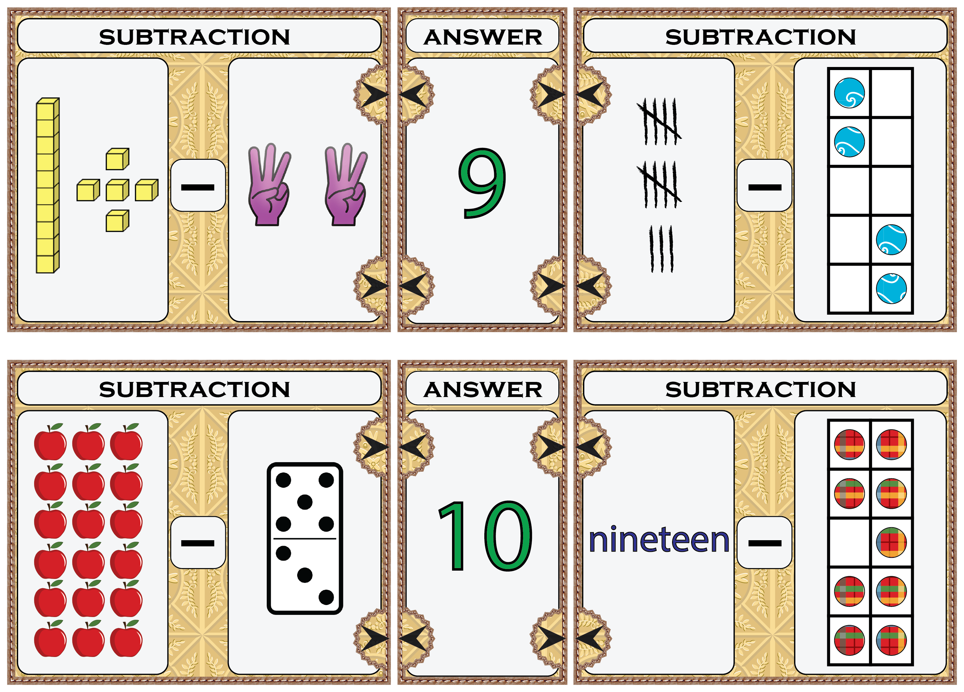 Math Center: Number Basics – Mixed Subtraction - Made By Teachers