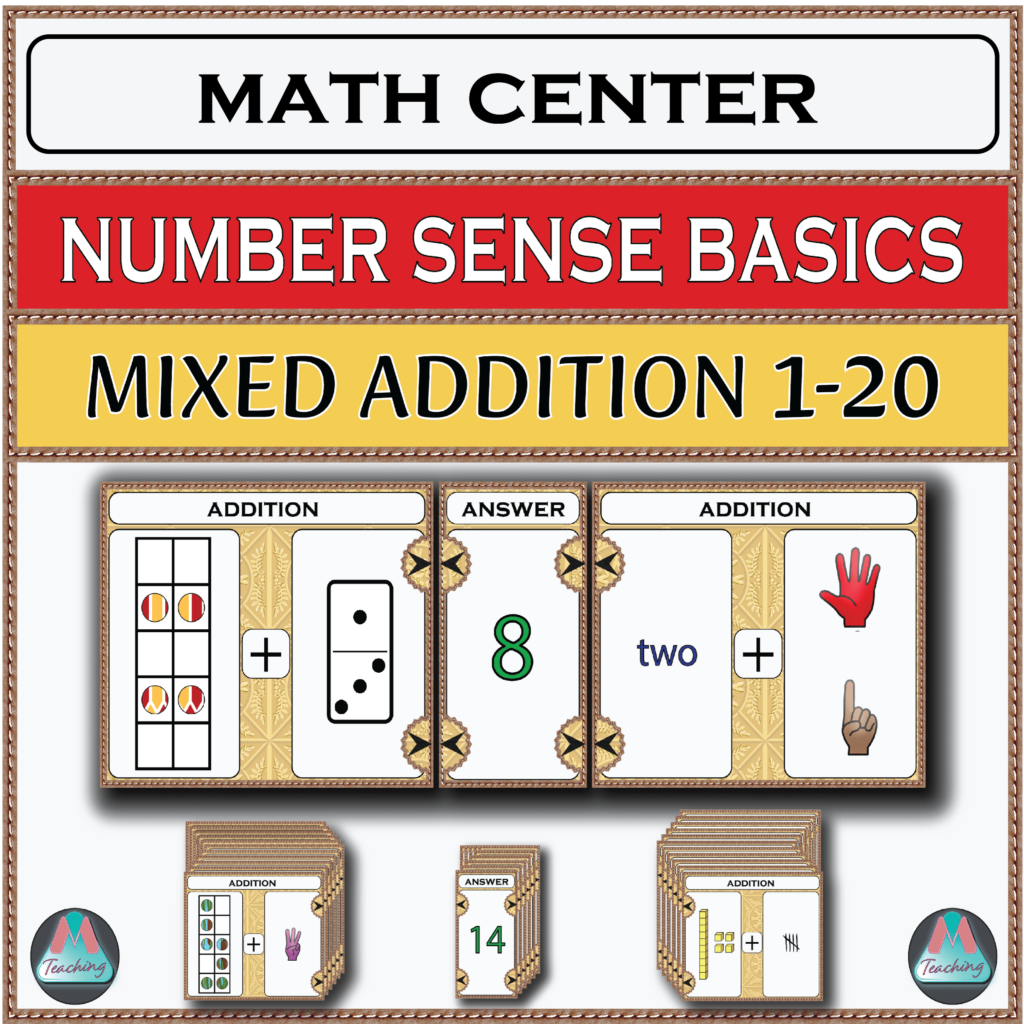 Math Center: Number Sense Basics – Mixed Addition - Made By Teachers