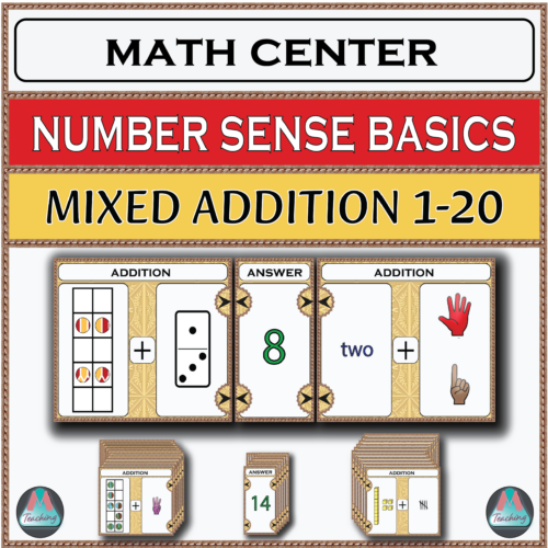 Math Center: Number Sense Basics – Mixed Addition - Made By Teachers