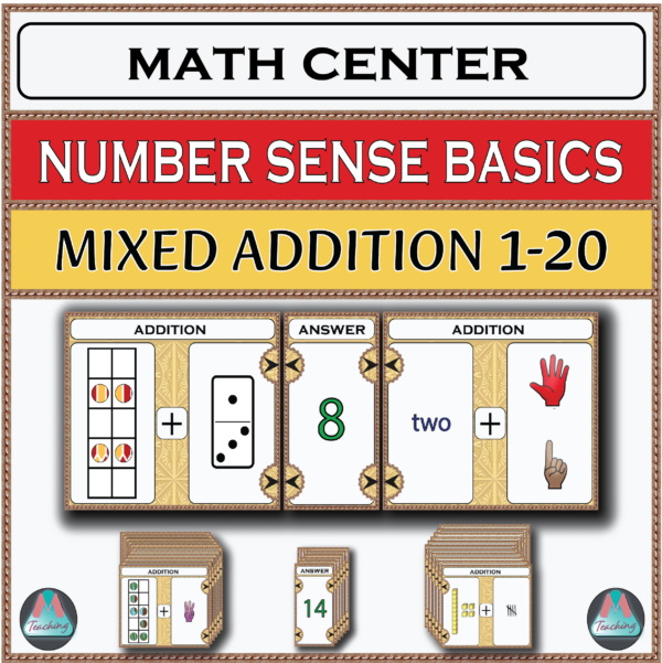 Math Center: Number Sense Basics – Mixed Addition | Made By Teachers