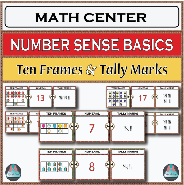 Math Center: Ten Frames and Tally Marks - Made By Teachers