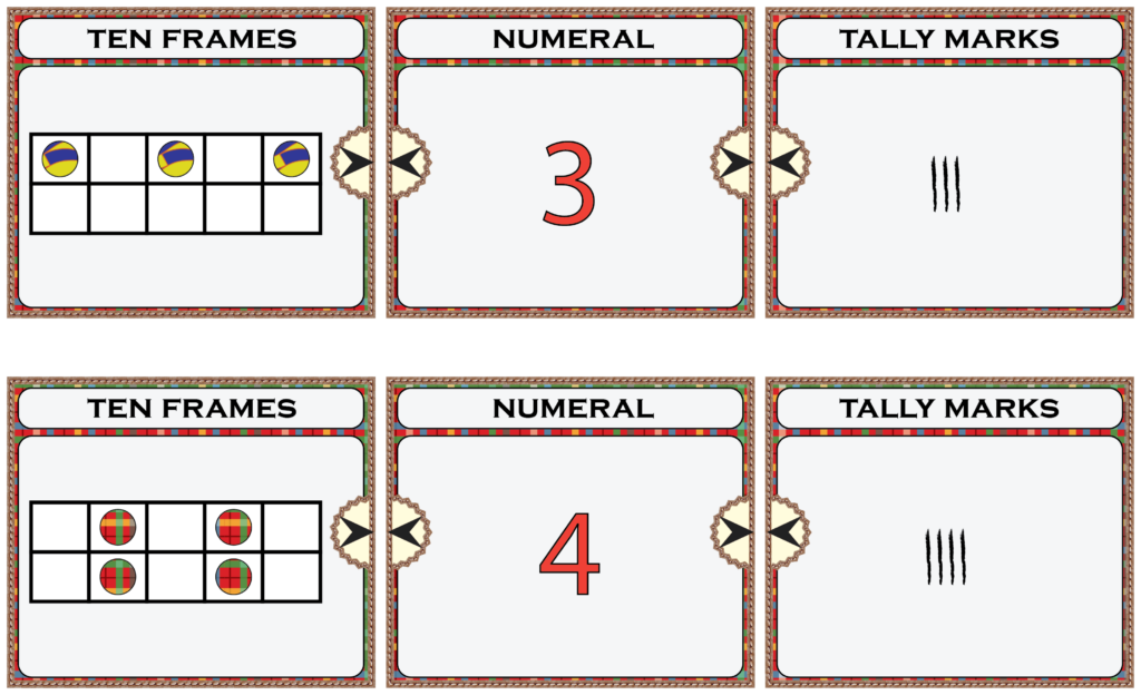 Math Center: Ten Frames and Tally Marks - Made By Teachers
