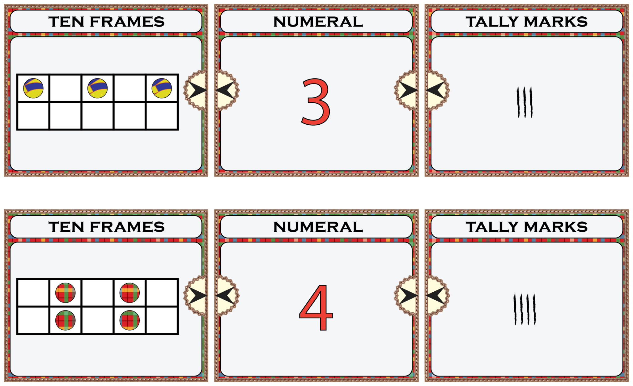 Math Center: Ten Frames and Tally Marks - Made By Teachers