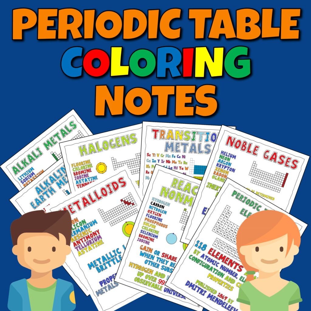 Periodic Table Coloring Notes | Made By Teachers