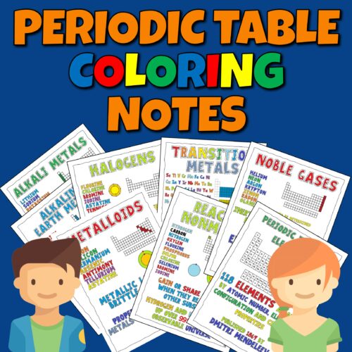 Periodic Table Coloring Notes | Made By Teachers
