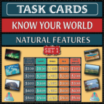 World Quiz Task Cards - Natural Features Set 1 - Made By Teachers