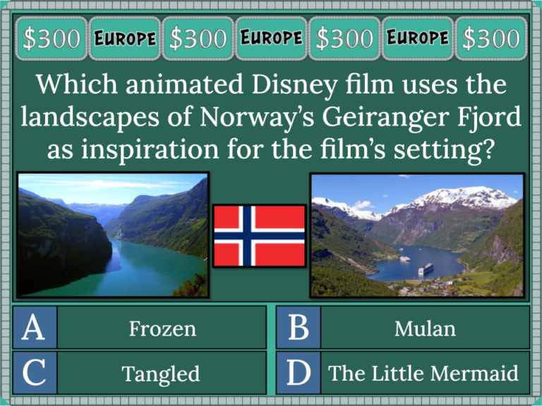 World Quiz Task Cards - Natural Features Set 1 - Made By Teachers