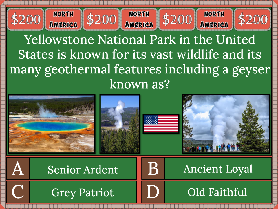 World Quiz Task Cards - Natural Features Set 1 - Made By Teachers