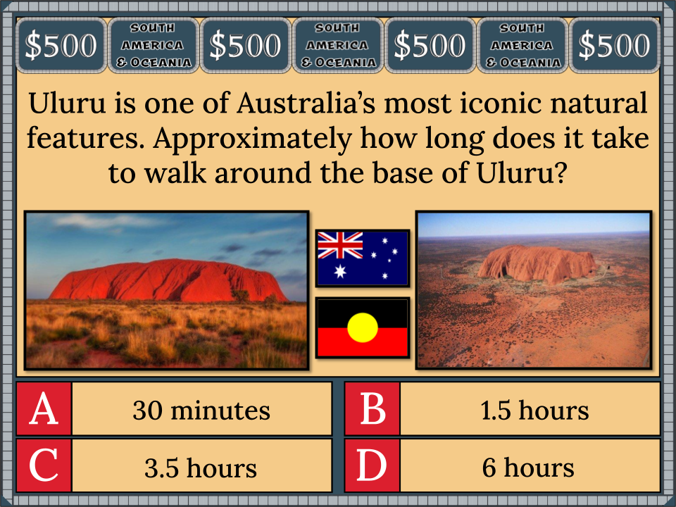 World Quiz Task Cards - Natural Features Set 2 - Made By Teachers